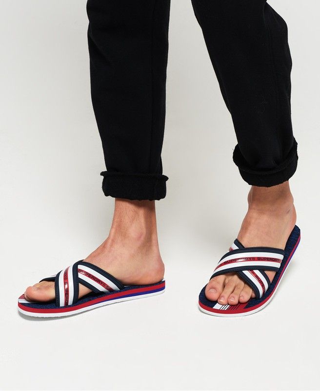 Chancleta cruzada colores retro Superdry Royal — Pep Serra street wear